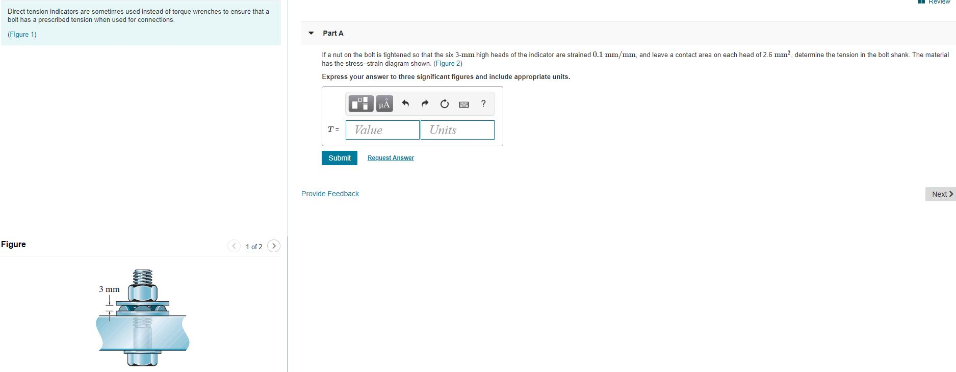 Solved Direct tension indicators are sometimes used instead | Chegg.com