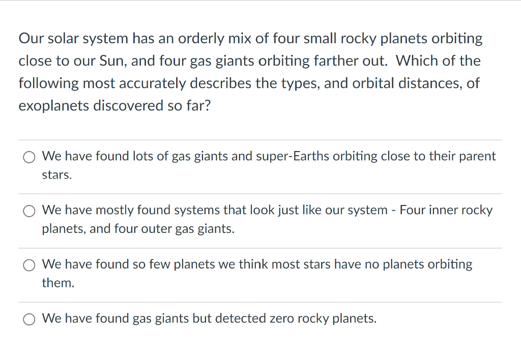 Four Gas Giants