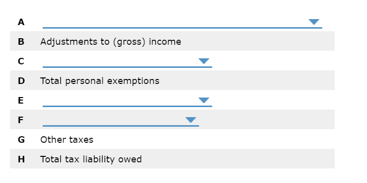 Identify each step in completing a tax return by | Chegg.com