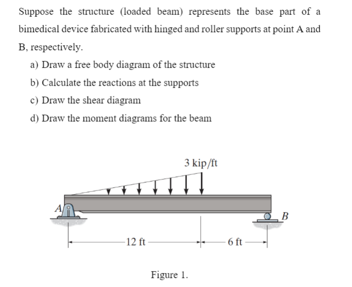 Solved Suppose the structure (loaded beam) represents the | Chegg.com