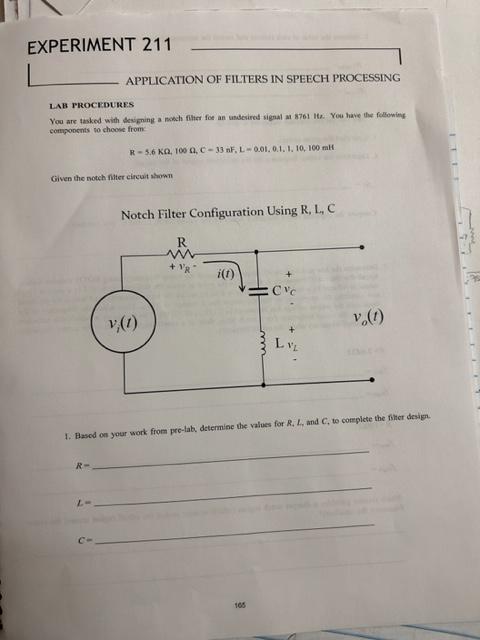 This frequency response can be realixod using a - | Chegg.com