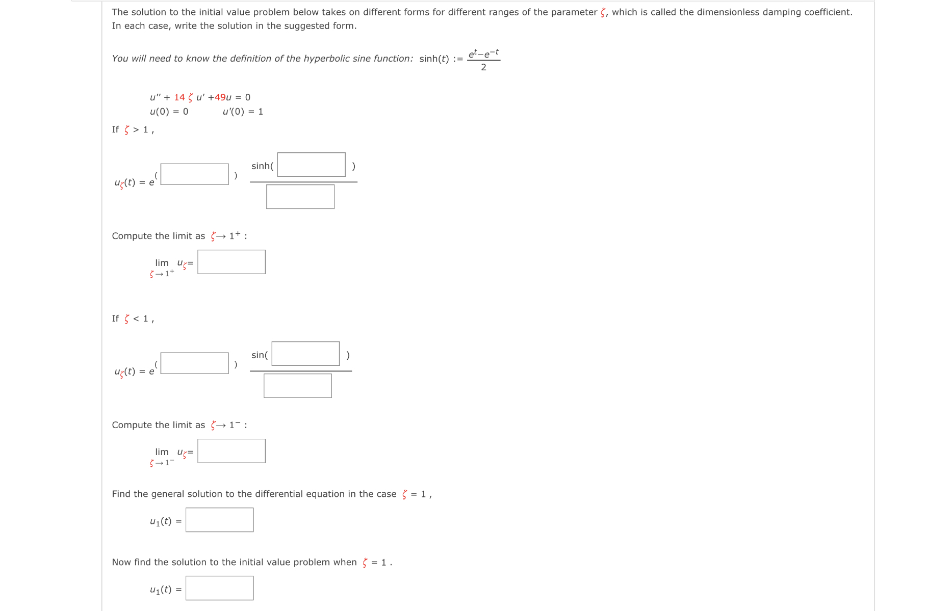 Solved The solution to the initial value problem below takes | Chegg.com
