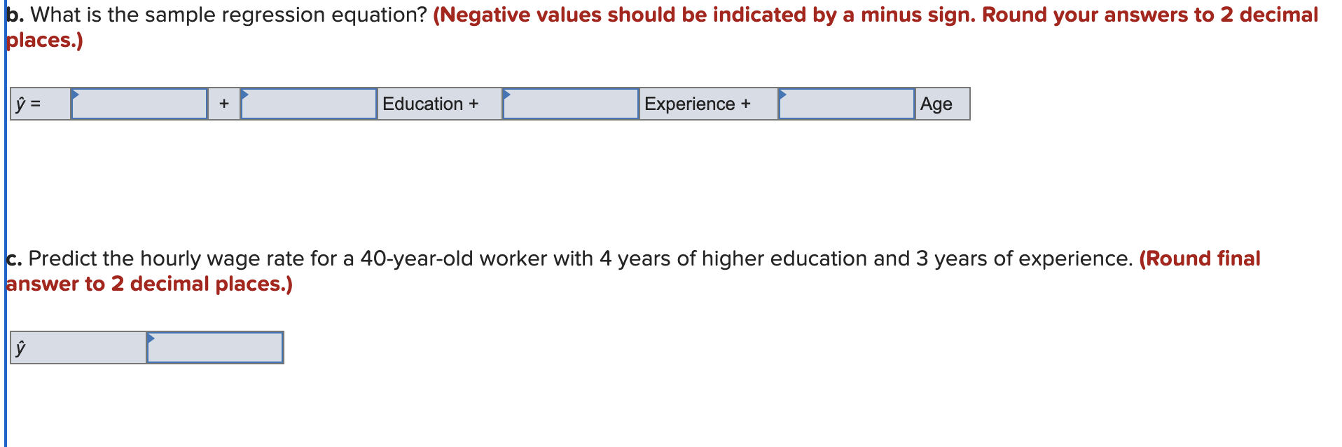 Solved Jsing Data From 50 Workers A Researcher Estimates 5016