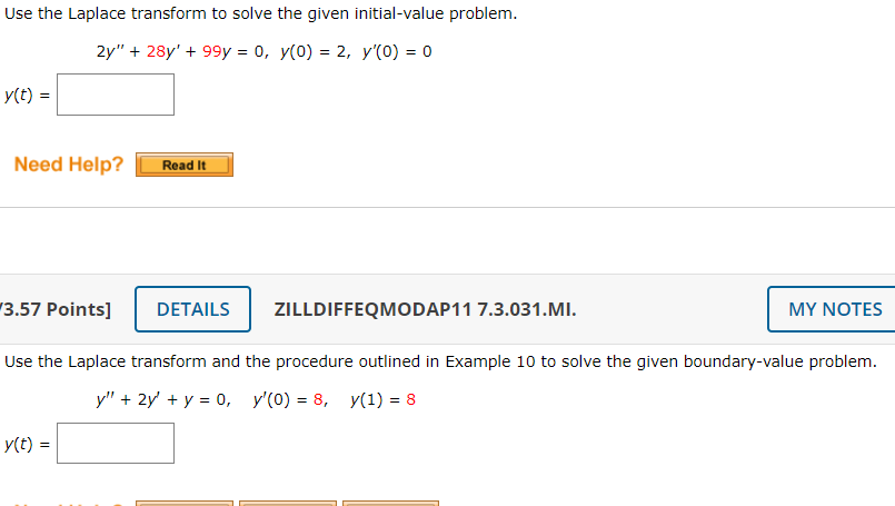 [Solved]: Use the Laplace transform to solve the given ini