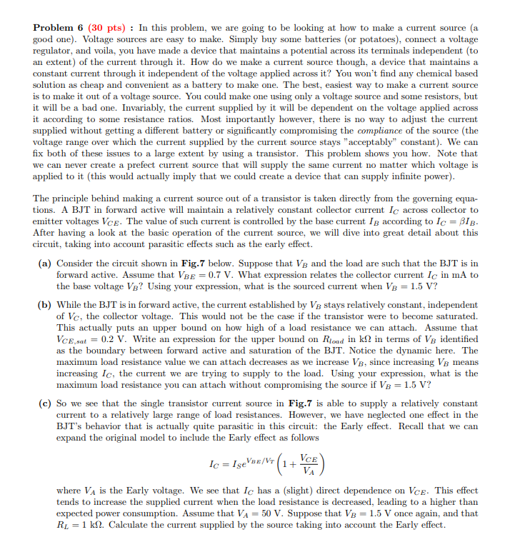 Solved Problem 6 (30 pts): In this problem, we are going to | Chegg.com