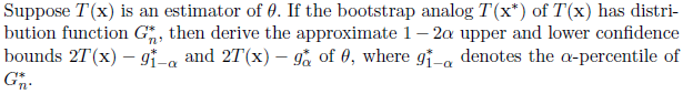 Solved Suppose T(x) is an estimator of θ. If the bootstrap | Chegg.com
