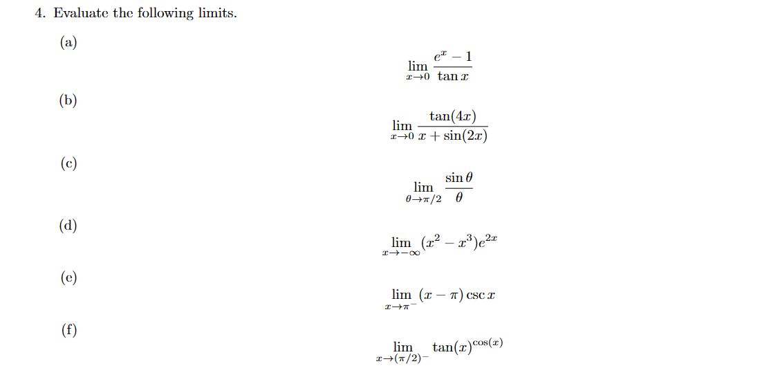 Solved Evaluate the following | Chegg.com
