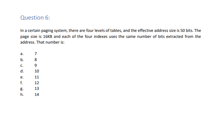 Solved In a certain paging system, there are four levels of | Chegg.com