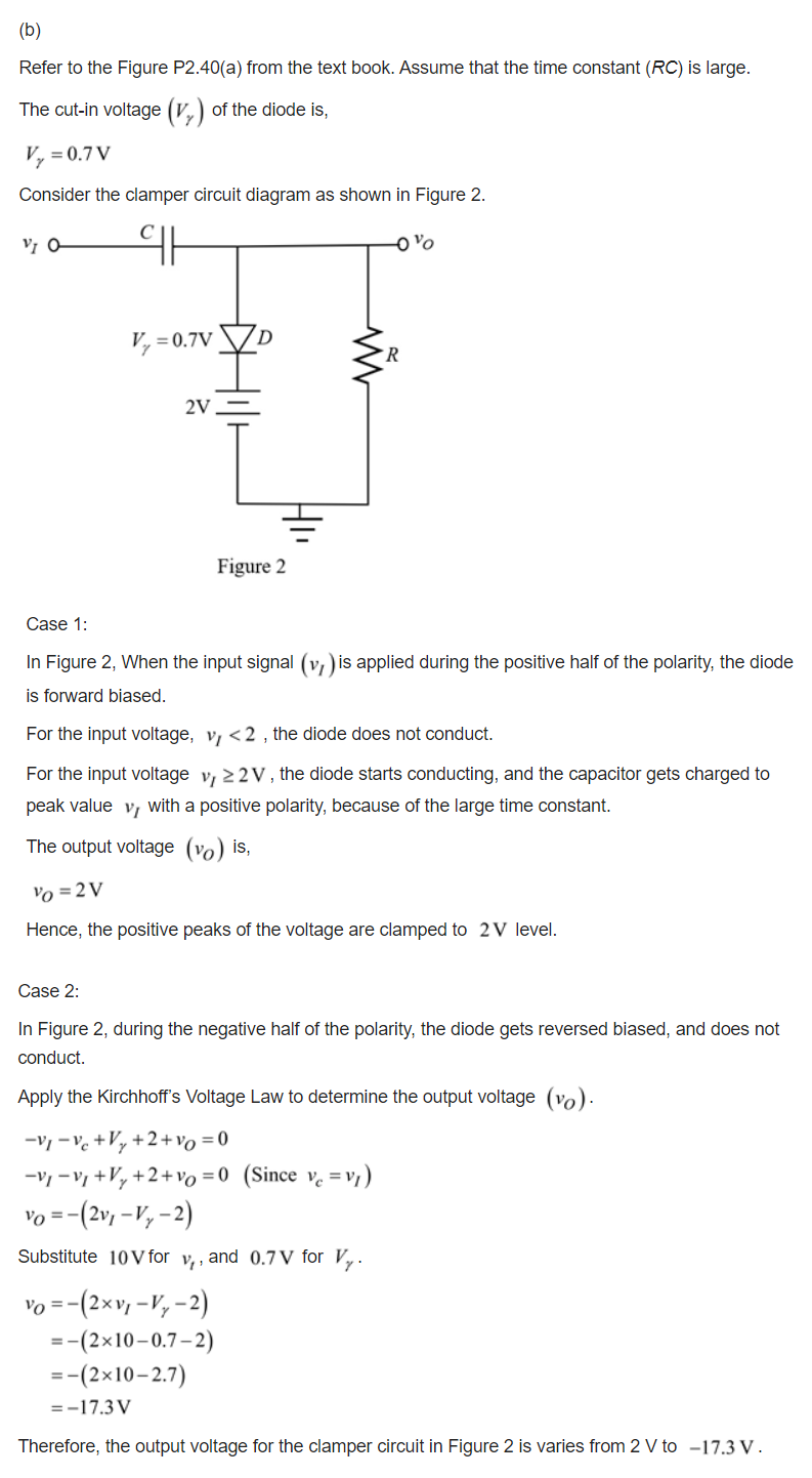 Solved Refer to the Figure P2.40 (a) from the text book. | Chegg.com
