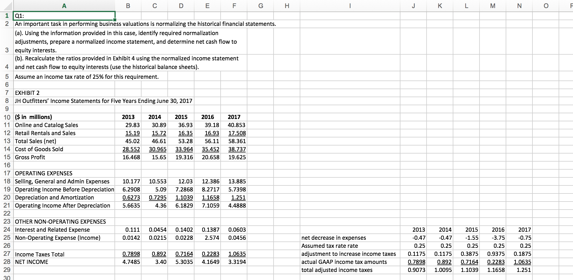 A B C D E F G H J K L M N o F 1 Q1: 2 An important | Chegg.com