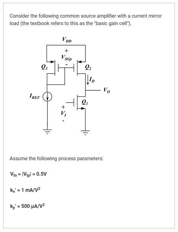 Solved Q.5) Find the voltage gain, Av, if you are given the | Chegg.com