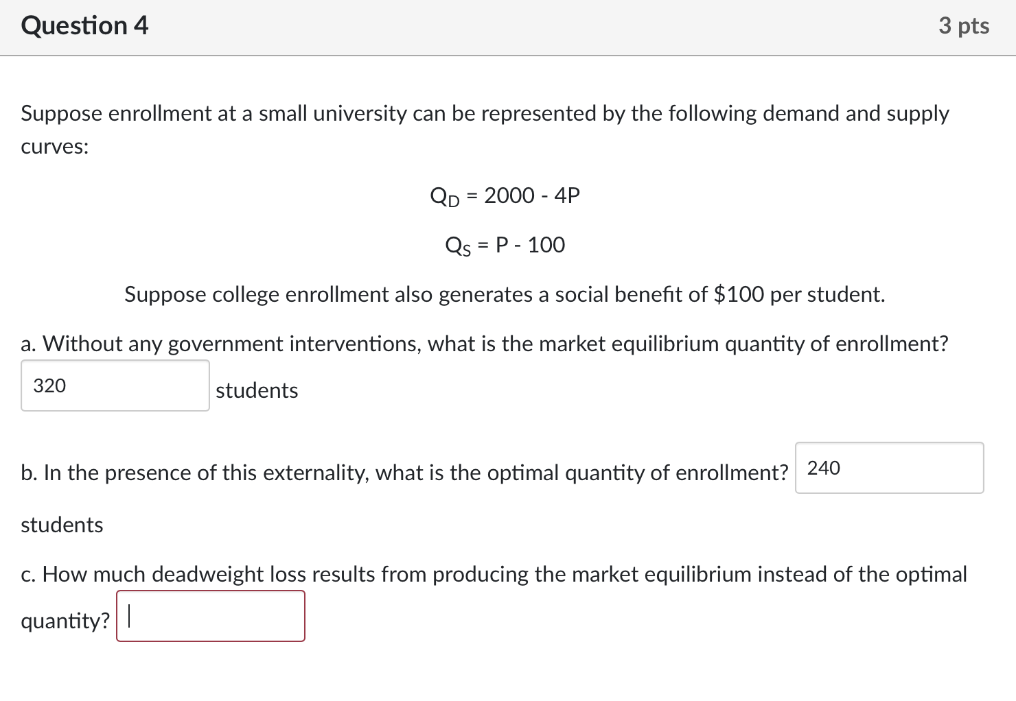 Solved Suppose enrollment at a small university can be | Chegg.com