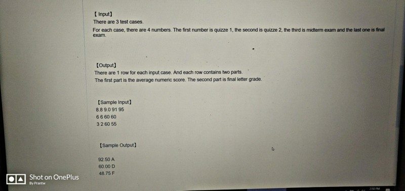 A: The 4rd a grading program for a class (Overloading | Chegg.com