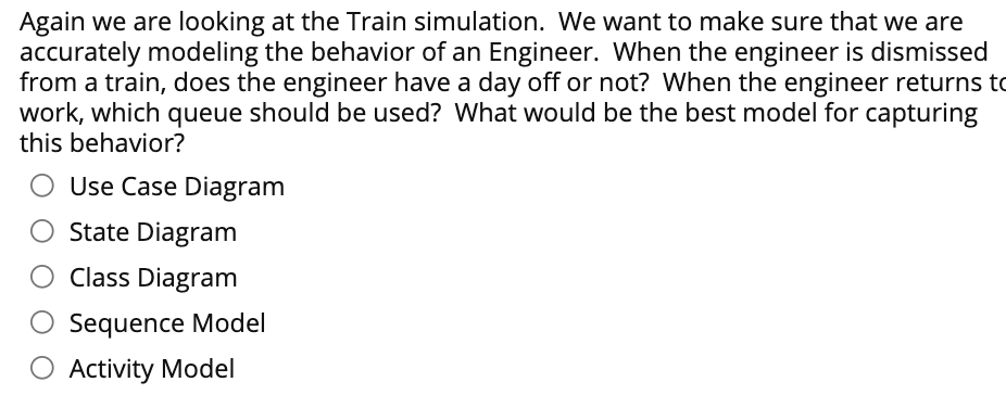 Solved We are building a simulation of a train company, | Chegg.com