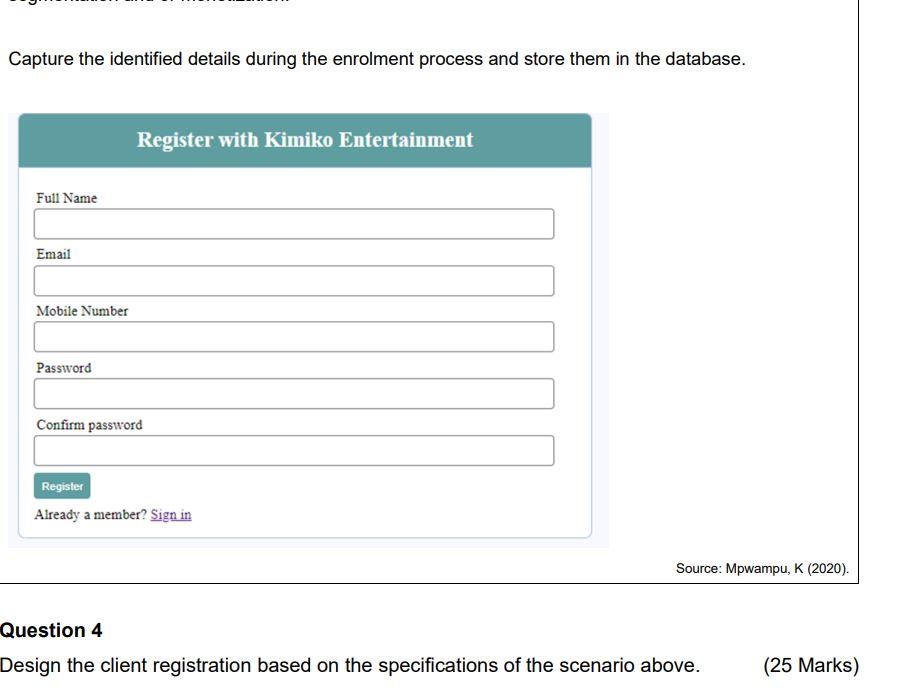 Solved Study the scenario and complete the question(s) that | Chegg.com