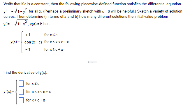 Solved Verify that if c ﻿is a constant, then the following | Chegg.com