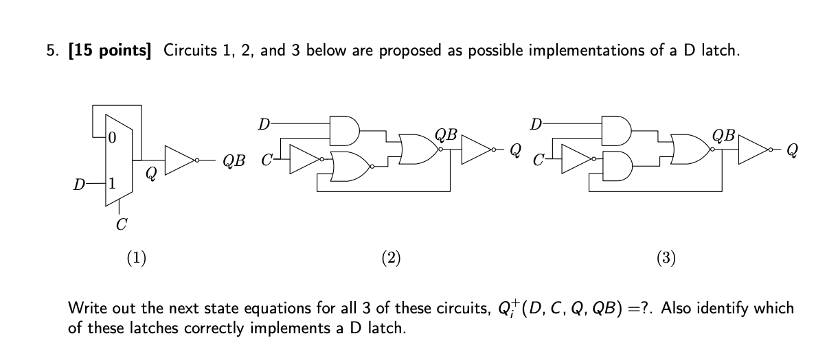 Solved Circuits 1, 2, and 3 below are proposed as | Chegg.com