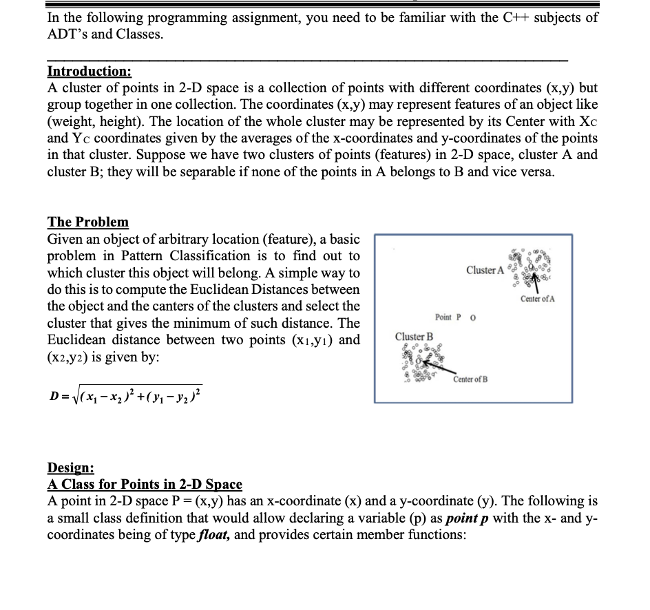 Solved In the following programming assignment, you need to | Chegg.com