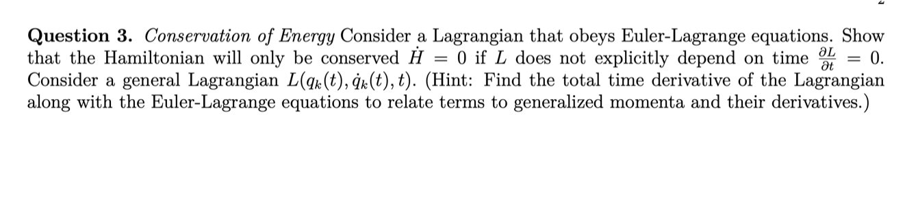 Solved Question 3. Conservation of Energy Consider a | Chegg.com