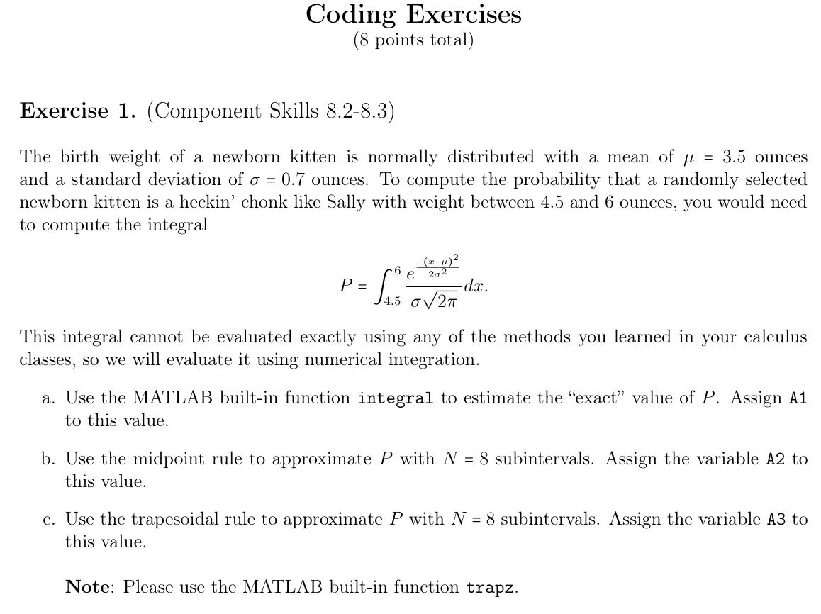 Solved I need help on 1-(c)Exercise 1. (Component Skills | Chegg.com