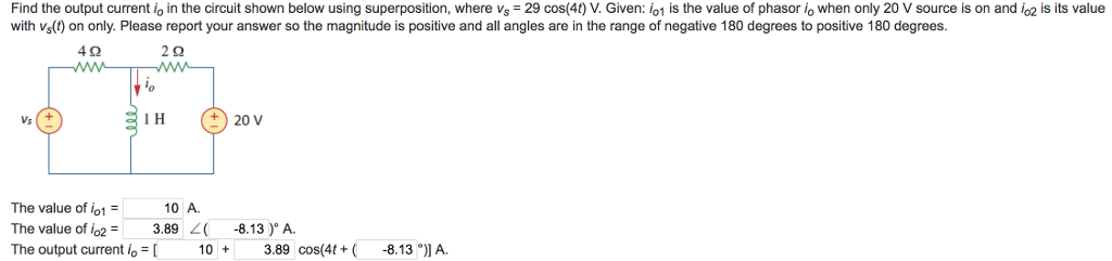 Solved Find the output current io in the circuit shown below | Chegg.com