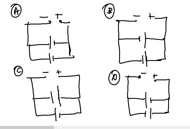 Solved Secondary cells require recharging . Identify circuit | Chegg.com