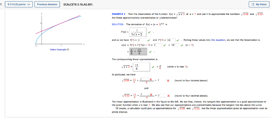 Solved 9.1/14.32 points Previous Answers SCALCET8 | Chegg.com