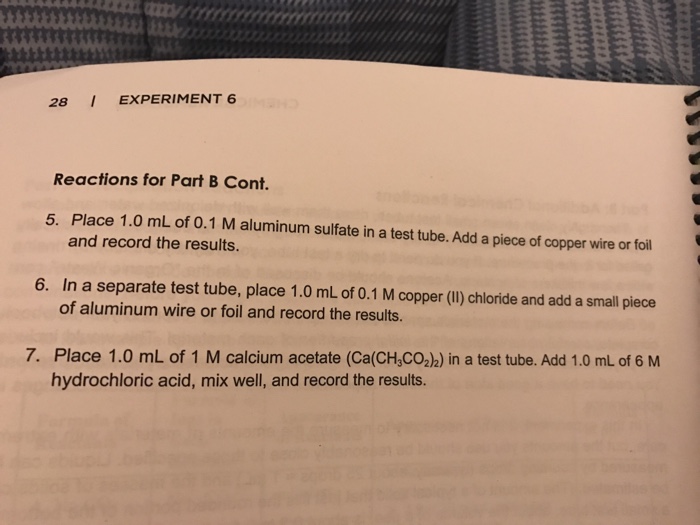 Solved Post Lab Chemical Rxns Pdf Post Lab Assignment 5265