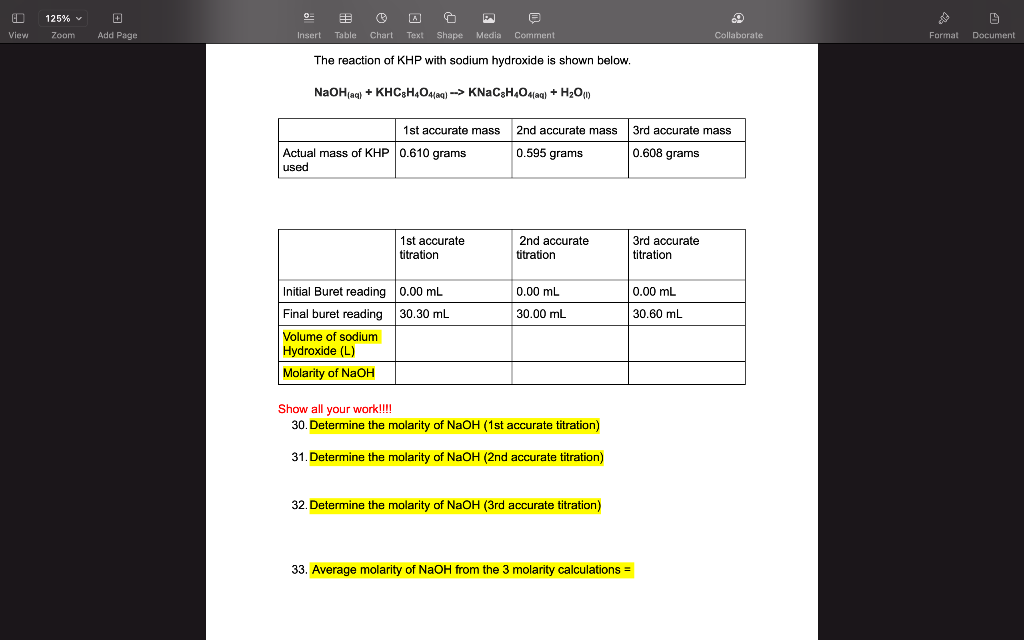 Solved 125% 19 View Zoom Add Page Insert Table Chart Text | Chegg.com