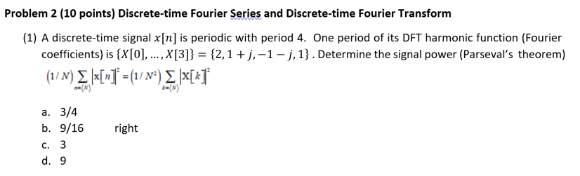 Solved Problem 2 (10 points) Discrete-time Fourier Series | Chegg.com