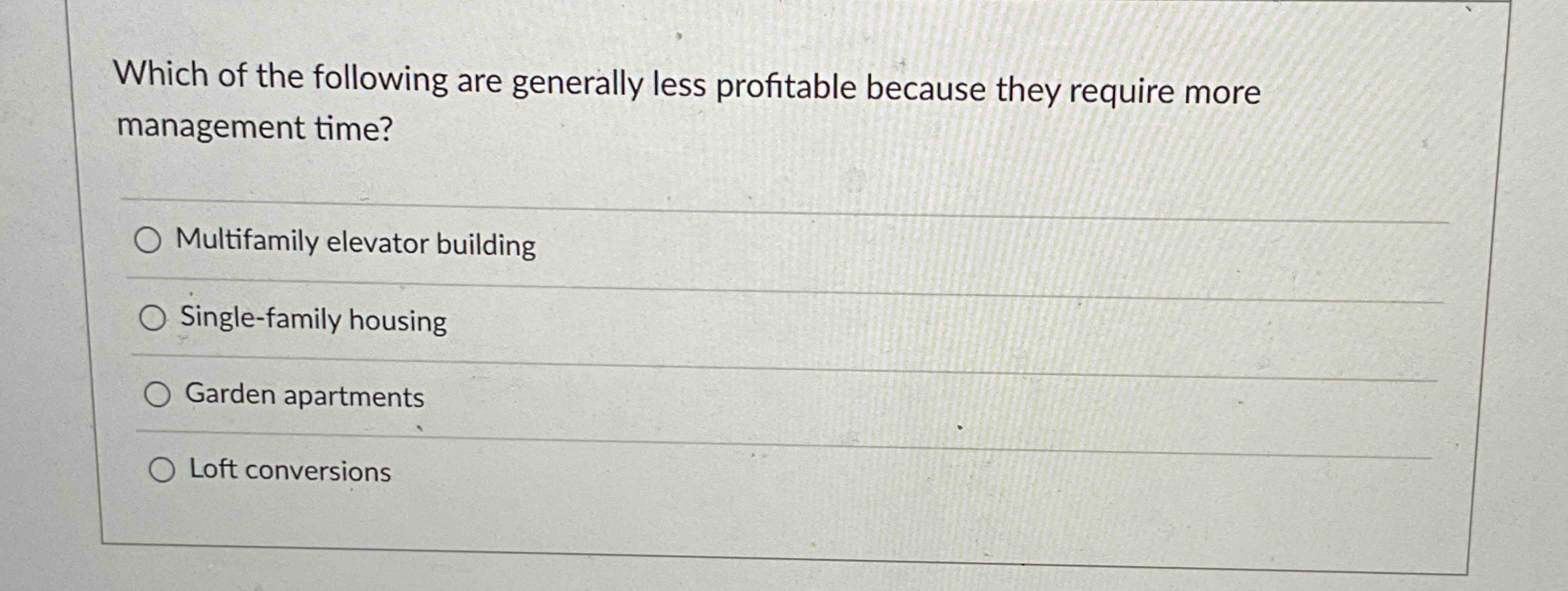 Solved Which of the following are generally less profitable | Chegg.com