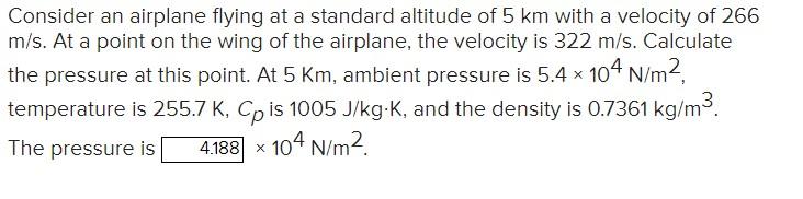 Solved Consider an airplane flying at a standard altitude of | Chegg.com