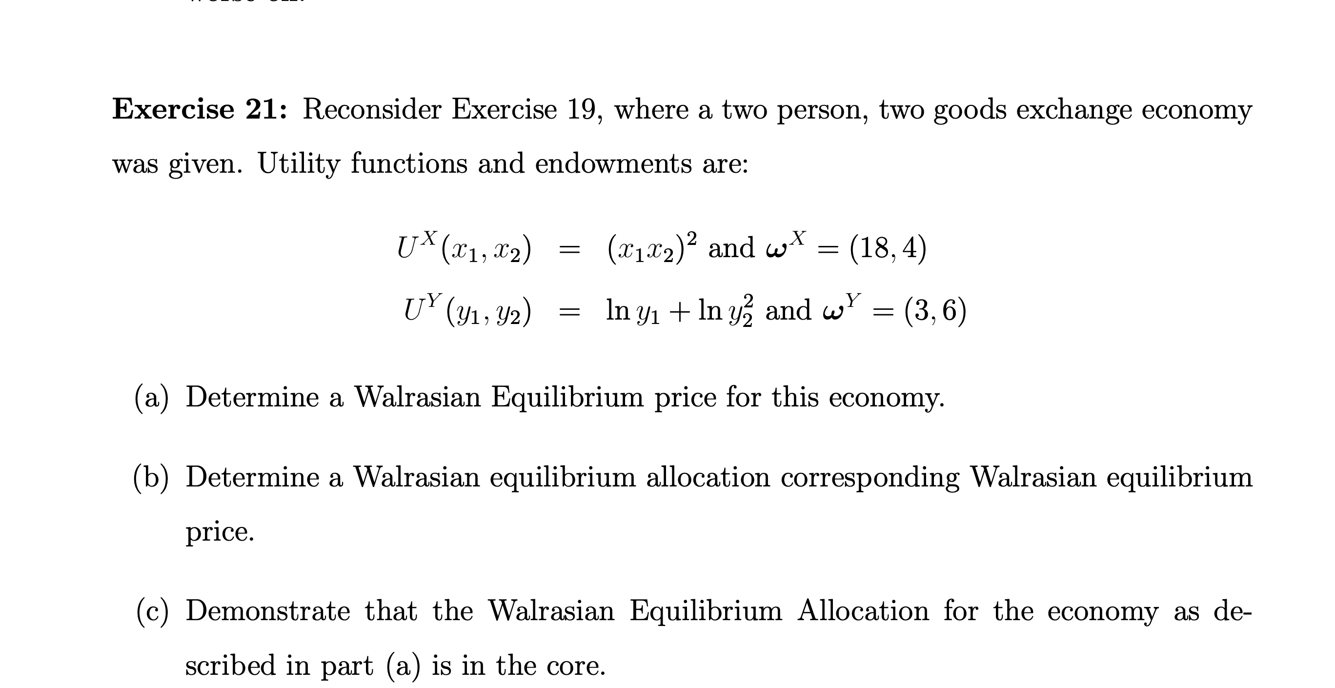 Solved Exercise 21: Reconsider Exercise 19, where a two | Chegg.com Solved Exercise 21: Reconsider Exercise 19, where a two | Chegg.com