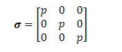 Solved Below is the stress tensor for a hydrostatic state of | Chegg.com
