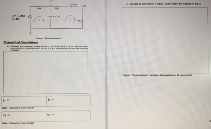 Solved a) Calculate the theoretical voltage at each rode | Chegg.com