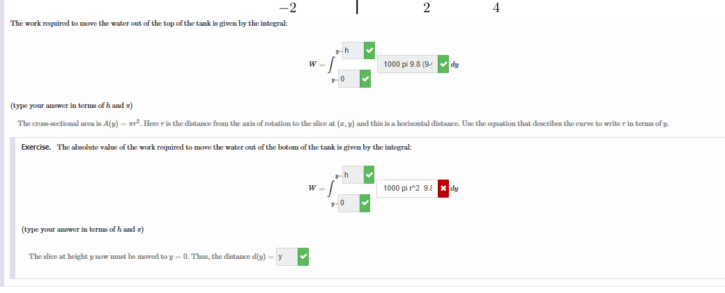 Solved Exercise. A parabolic tank is formed by revolving the | Chegg.com