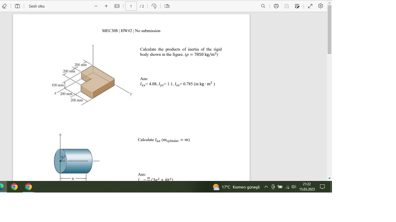 Solved MEC308| HW\#2 | No submission Calculate the products | Chegg.com