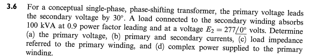 Solved 6 For A Conceptual Single Phase Phase Shifting