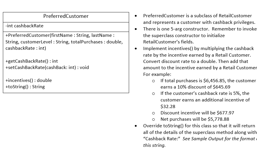 Solved Java Oop Java Create The Following Chegg