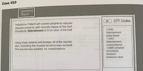 Solved Read the following operative report excerpts and | Chegg.com