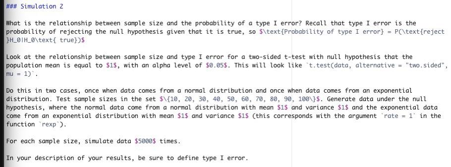 USE R STUDIO What is the relationship between sample | Chegg.com