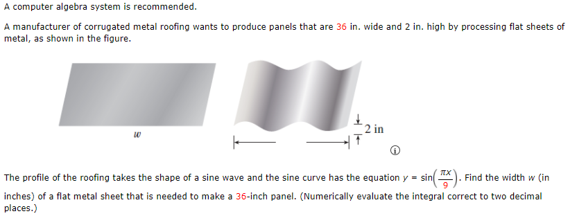 Solved A computer algebra system is recommended. A | Chegg.com