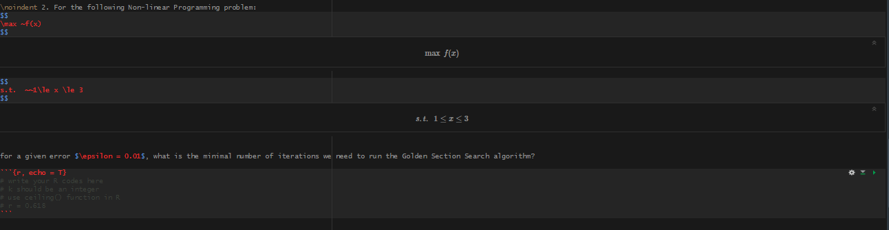 Solved 2. For the following Non-linear Programming problem: | Chegg.com
