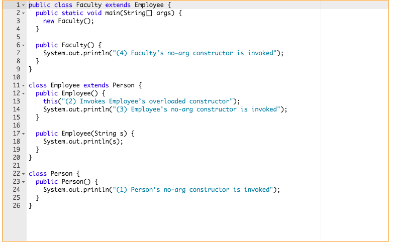 1- public class Faculty extends Employee { public | Chegg.com