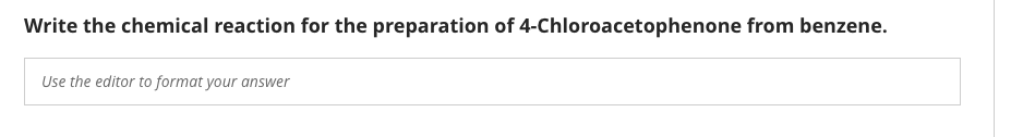 Solved Write the chemical reaction for the preparation of | Chegg.com