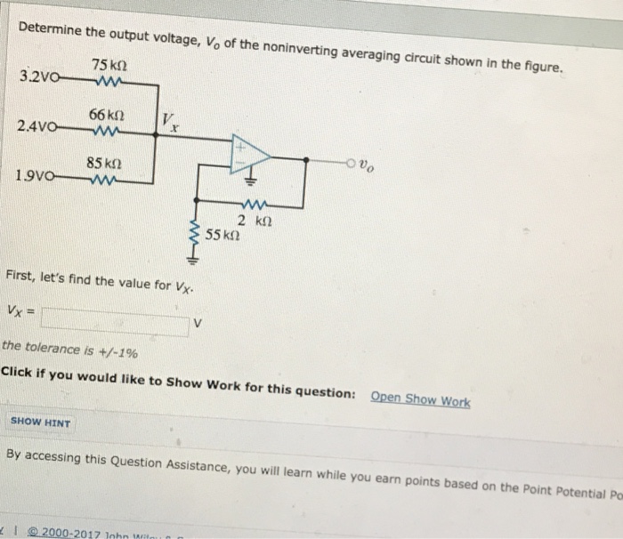 Solved Determine the output voltage, Vo of the noninverting | Chegg.com