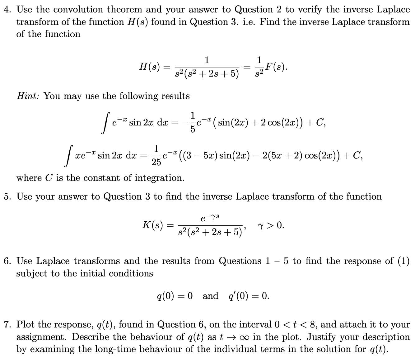 Solved !! I NEED HELP WITH Q3, Q4, Q5, Q6 & Q7 !! | Chegg.com Solved !! I NEED HELP WITH Q3, Q4, Q5, Q6 & Q7 !! | Chegg.com