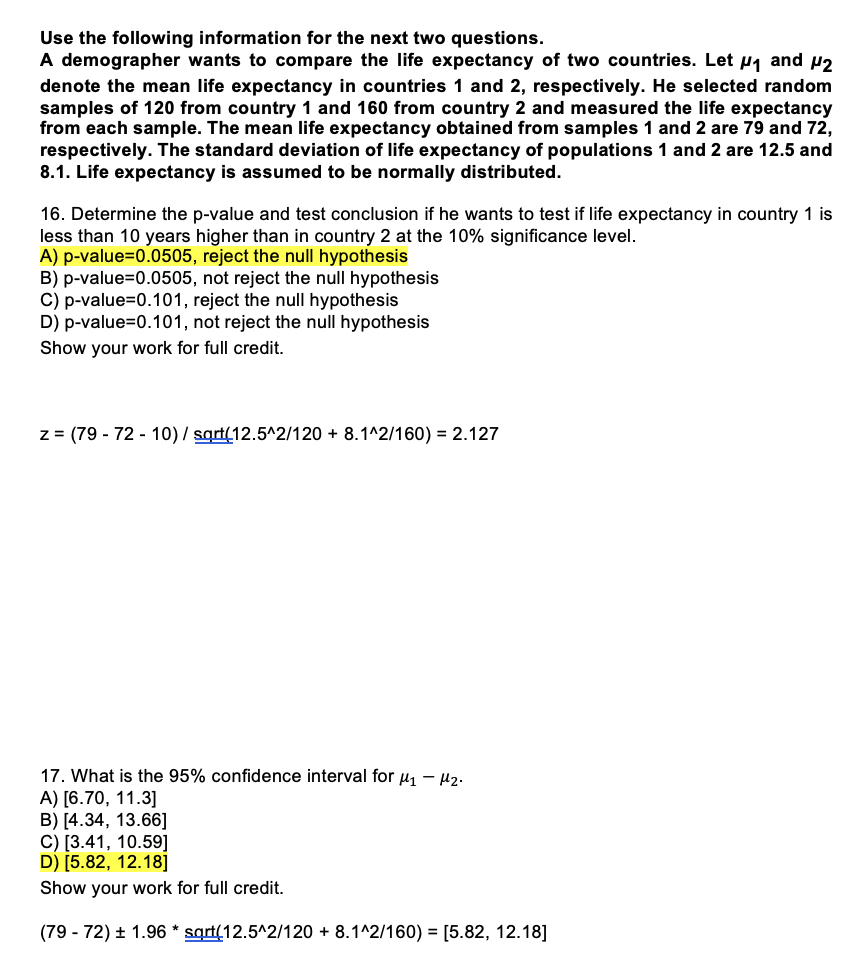 Solved Use the following information for the next two | Chegg.com