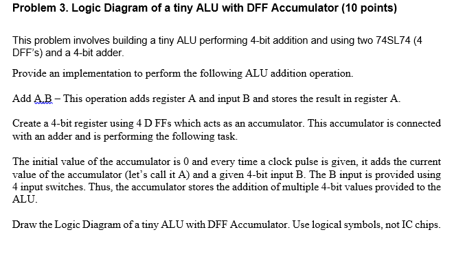 Solved - Problem 1. DFF Flip Flop Truth Table (5 points) - | Chegg.com