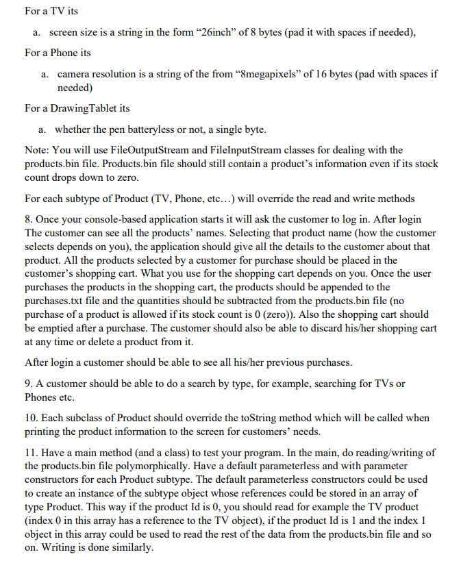 Object Oriented Programming (JAVA Implementation) | Chegg.com